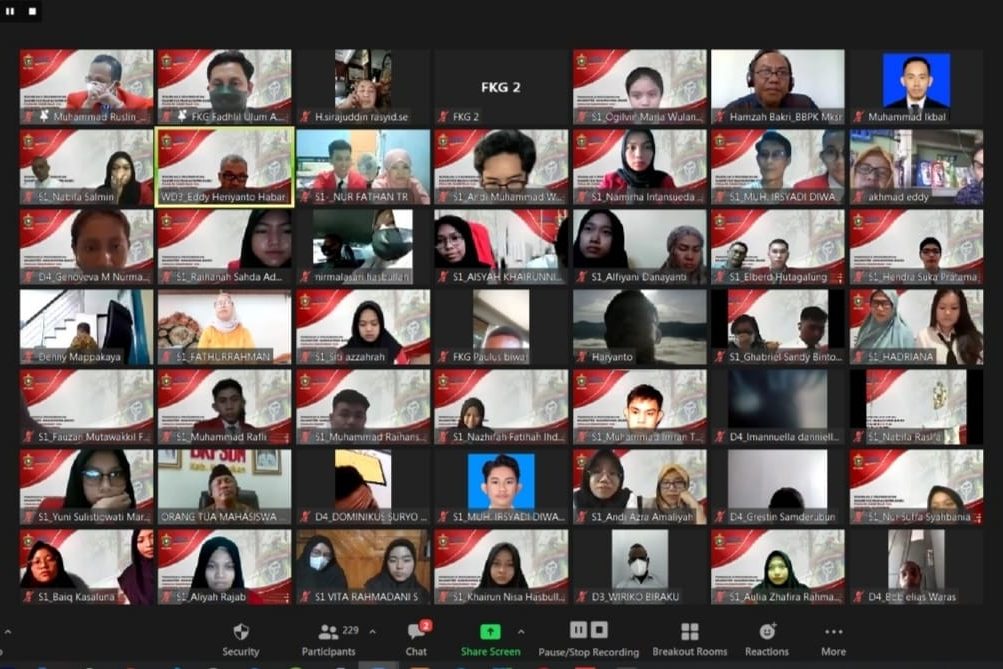 FKG Unhas Sambut 163 Mahasiswa Baru 2021 Secara Virtual - Hasanuddin ... FKG Unhas Sambut 163 Mahasiswa Baru 2021 Secara Virtual - Hasanuddin ...