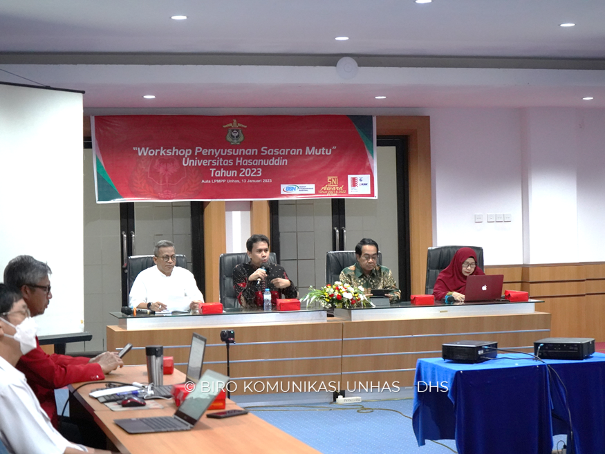 Unhas Gelar Workshop Penyusunan Sasaran Mutu Tahun 2023 - Hasanuddin University